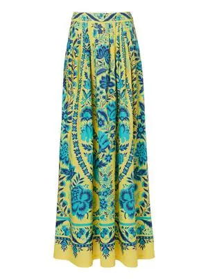 Etro Printed Cotton Maxi Skirt - Multicoloured