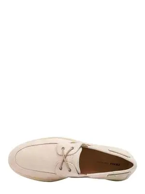 FRAU Logo Detail Boat Shoes - Neutrals