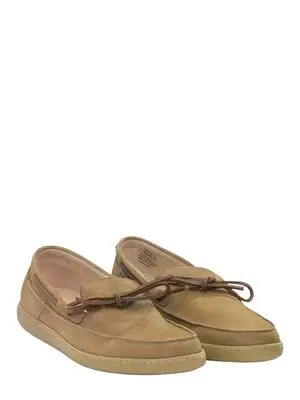 ASTORFLEX Suede Loafers With Bow Detailing - Neutrals