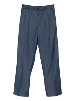 Moncler Tailored Trousers With Elasticated Waistband - Blue