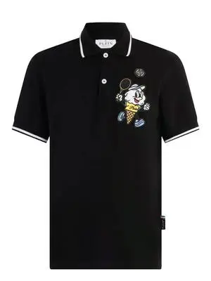 PHILIPP PLEIN Ice Cream Graphic Print Polo Shirt