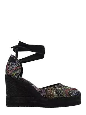 Missoni Embellished Heeled Espadrilles - Black