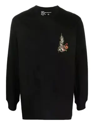 MAHARISHI Graphic-print Long-sleeved T-shirt - Black