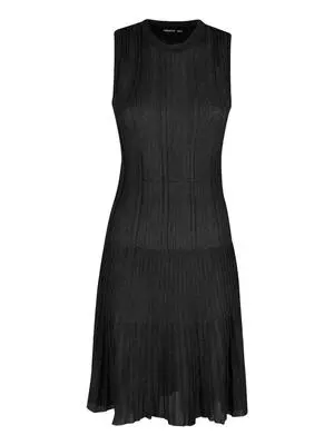 Federica Tosi Ribbed-knit Mini Dress - Black