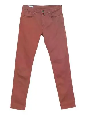 Incotex Slim-fit Trousers With Belt Loops - Red
