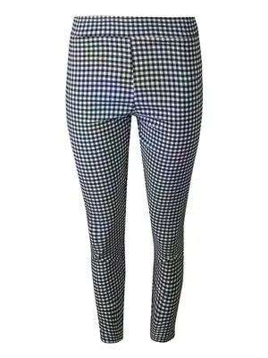 Avenue Montaigne Checked-pattern Trousers - Blue