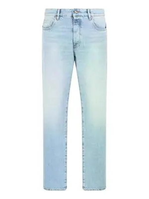 ICON DENIM LOS ANGELES Faded Effect Straight-leg Jeans - Blue