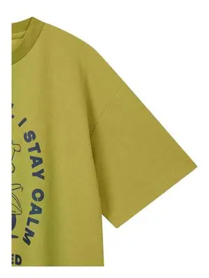 STUDIO TOMBOY Graphic Print Crewneck T-shirt - Green