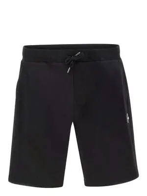 COLMAR Logo Patch Drawstring Track Shorts - Black