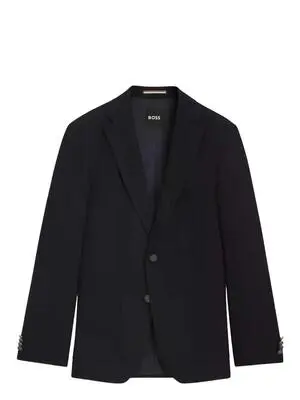 BOSS Single-breasted Patch-pocket Blazer - Blue