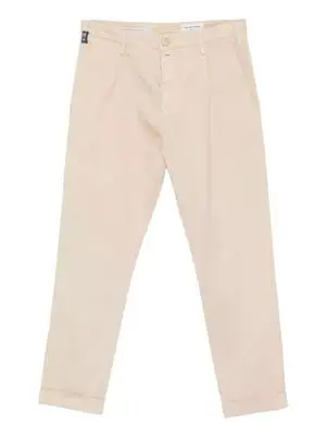 Jacob Cohen Henry Pleated Turn-up Trousers - Neutrals
