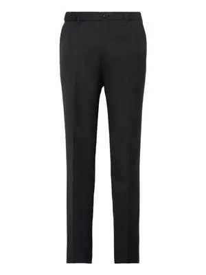 Calvin Klein Pressed Crease Elasticated Waist Trousers - Black