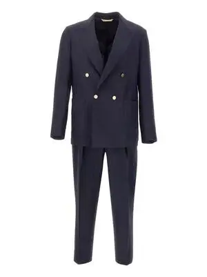 BRIGLIA 1949 Bolgheri Double-breasted Suit - Blue