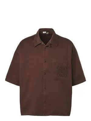 Loewe Paula's Ibiza Anagram Cotton-blend Shirt - Brown