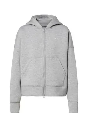 Adidas By Stella McCartney Scuba Jersey Zip-up Hoodie - Grey