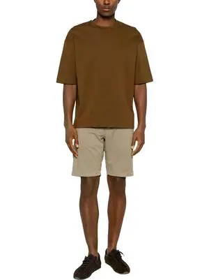 Jacob Cohen Logo Patch Tailored Shorts - Neutrals