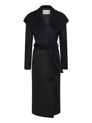 REBECCA VALLANCE Rebecca Vallance Bower Belted Wool Coat