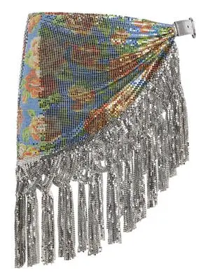 Rabanne La Isla Mesh Wrap Skirt - Multi