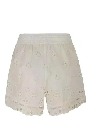 Ermanno Scervino Broderie Anglaise Shorts - Neutrals