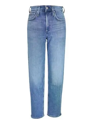 Citizens Of Humanity Faded Straight-leg Jeans - Blue