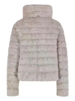 Herno Quilted Faux-fur Jacket Neutrals
