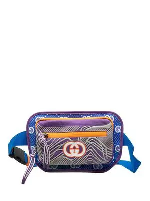 Gucci Gg Nylon Belt Bag - Blue