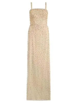 Jenny Packham Cherry Bead-embellished Gown - Neutrals