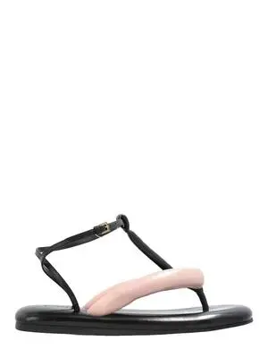 Givenchy Boudoir Padded Leather Flip-flop Sandals - Black