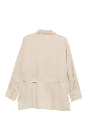 PENNYBLACK Belted Button-up Shirt - Neutrals