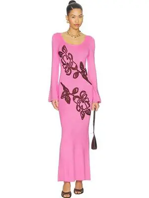 THE WOLF GANG Keiko Maxi Dress - Pink