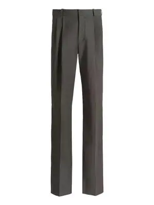 Balmain Cotton Twill Trousers - Green