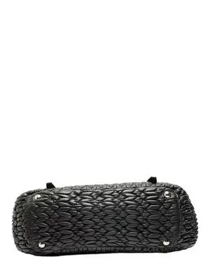 Miu Miu 2000-2010s Matelasse Handbag - Black