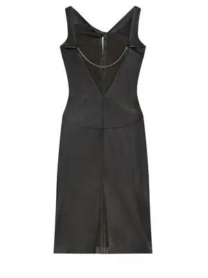 Givenchy Twisted Detail Midi Dress - Black