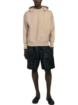 Comme Des Garçons Button-pocket Hoodie - Neutrals