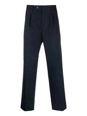 Etro Side-band Gabardine Trousers - Blue