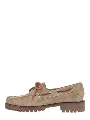 SEBAGO Sebago Suede Lace-Up Boat Shoes Neutrals