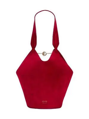 Khaite Lotus Small Tote Bag - Ruby
