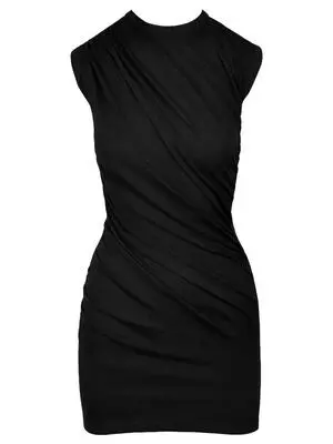 IOANA CIOLACU Ruched Mini Dress - Black
