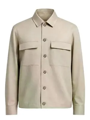 Peserico Patch-pocket Overshirt - Neutrals