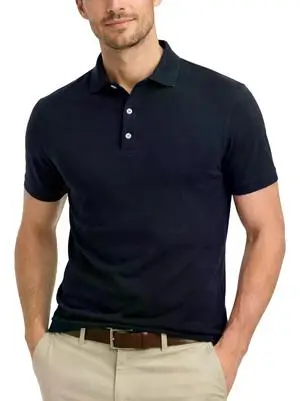 FRANZESE COLLECTION Gossip Ribbed-trim Polo Shirt - Blue