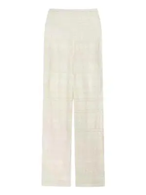 Nanushka Knitted Elasticated-waist Trousers - Neutrals