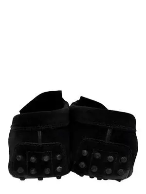 TOD'S Fringed Gommino Driving Loafers - Black