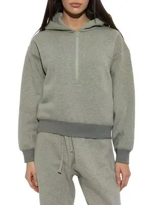 FEAR OF GOD Fear Of God Essentials Half-Zip Logo Patch Hoodie