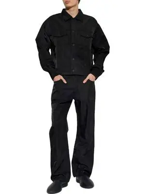 Fear Of God Essentials Textured Straight-leg Trousers - Black