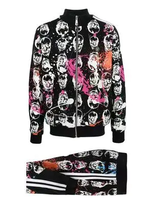 Philipp Plein Skull Print Tracksuit - Black