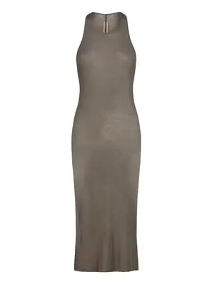 Rick Owens Raw-cut Maxi Dress - Grey