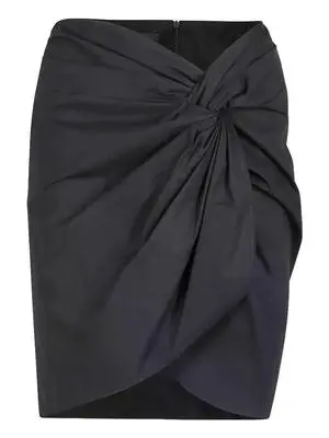 Federica Tosi Knot Detail Mini Skirt - Black