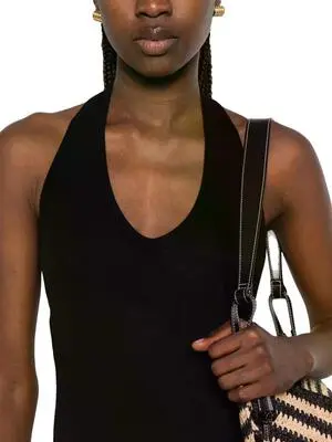 Enza Costa Ribbed Maxi Dress - Black