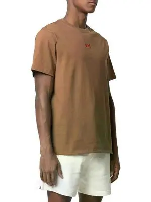 424 Embroidered Micro Logo T-shirt - Brown