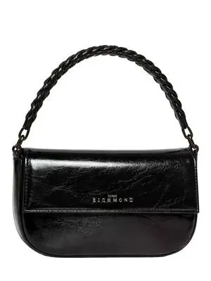 John Richmond John Richmond Braided-Handle Shoulder Bag Black